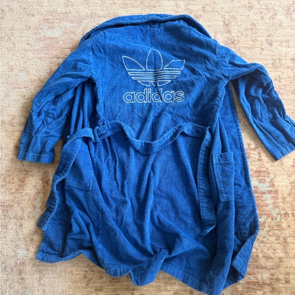 adidas | Intimates & Sleepwear | Adidas Royal Blue Terry Cloth Robe ...